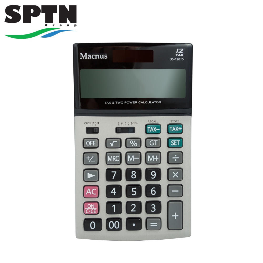 เครื่องคิดเลข 12หลัก ยี่ห้อ MACNUS รุ่น DS-120TS BLACK Electronic ...