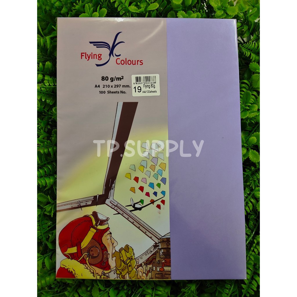 Flying colours กระดาษการ์ดสี (กระดาษการ์ดสีพาสเทล) ขนาดA4 หนา80แกรม 100 ...