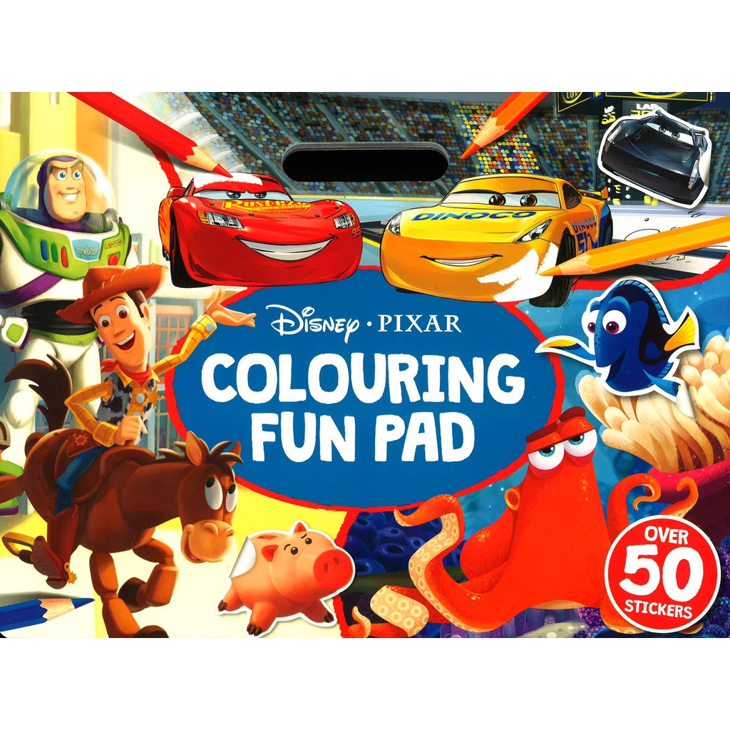 Disney Pixar Colouring Fun Pad over 50 stickers: Giant Pad Toy Story ...