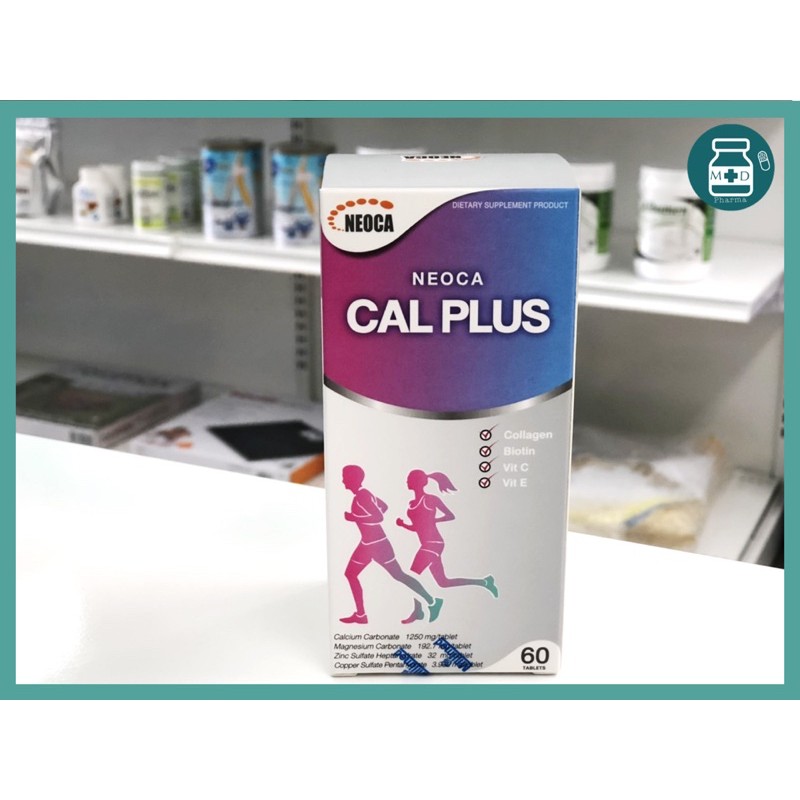 CAL PLUS NEOCA แคล พลัส 60 เม็ด exp.21/01/2023 | Shopee Thailand