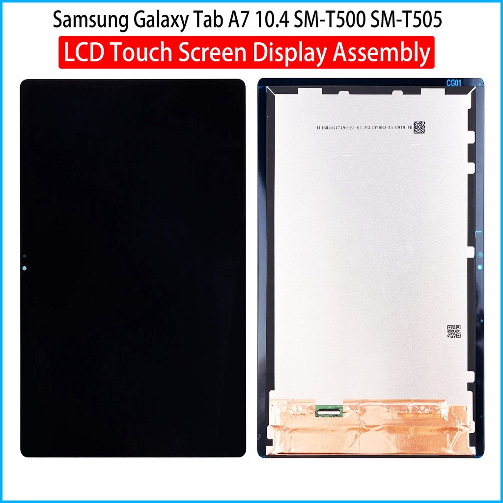 จอแสดงผล LCD พร้อม Touch Digitizer Glass Sensor สําหรับ Samsung Galaxy Tab A7 SM-T500 SM-T505 SM ...