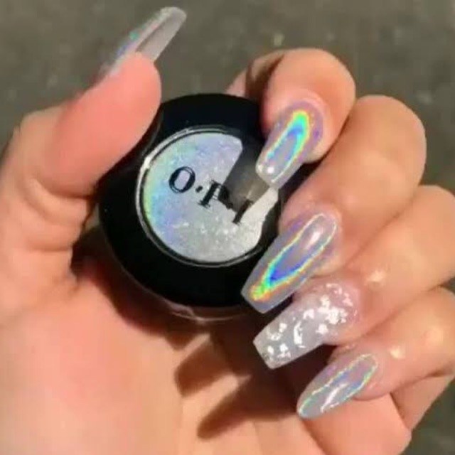 พร้อมส่งผงโครม OPI สี Mixed metals รุ่น Chrome Effects mirror shine ...