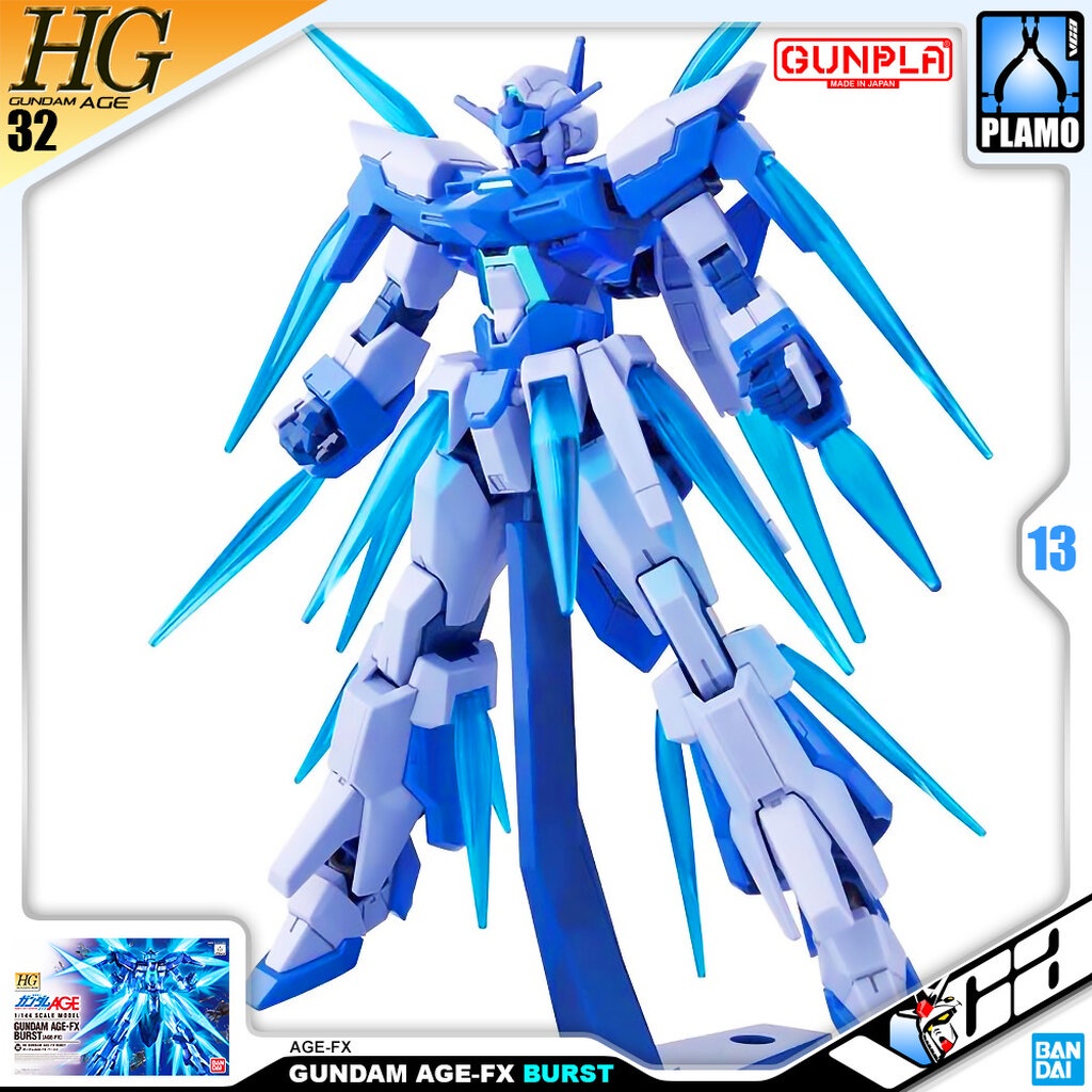 ⭐️ BANDAI GUNPLA HIGH GRADE AGE HGGA HG 1/144 GUNDAM AGE-FX FX BURST ประกอบ หุ่นยนต์ โมเดล กัน ...