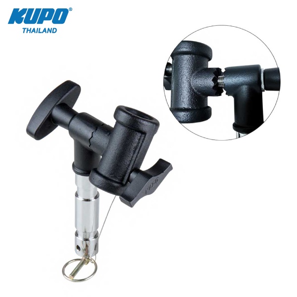 KUPO KS-207 Swivel Junior Receiver Adapter ข้อต่อรองรับ 28mm pin พร้อมแกนหมุนพลิก 360 องศา ...