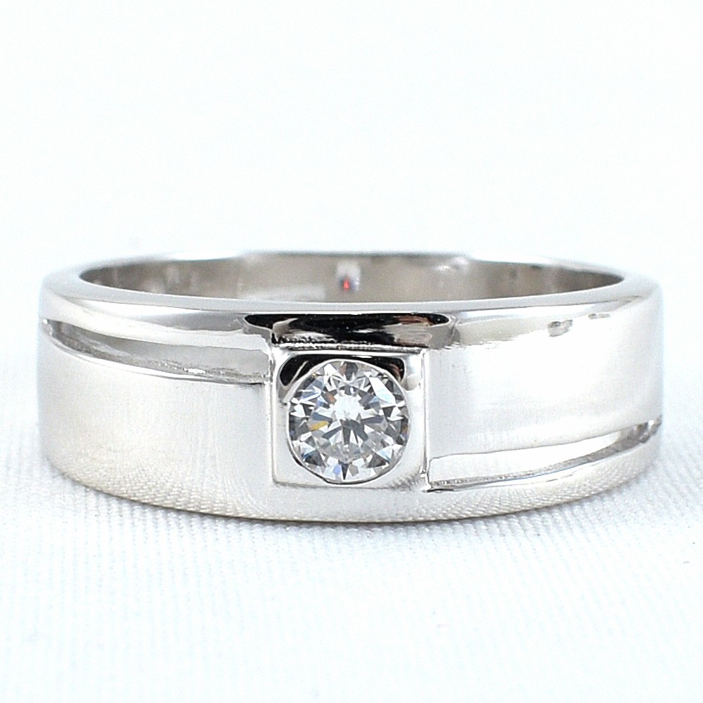 💎 S295 แหวนเพชร CZ แหวนเงินแท้ชุบทองคำขาว | Shopee Thailand