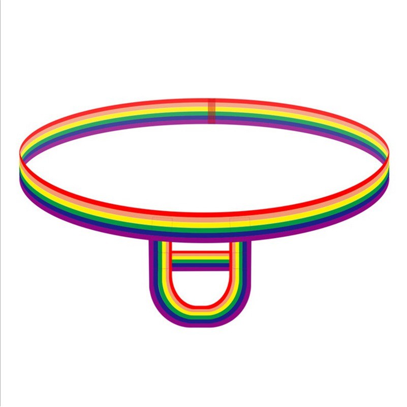 กางเกงในชาย ลวดหนัง เซ็กซี่ ความล่าช้า Sexy Men Colorful Ring Cockring