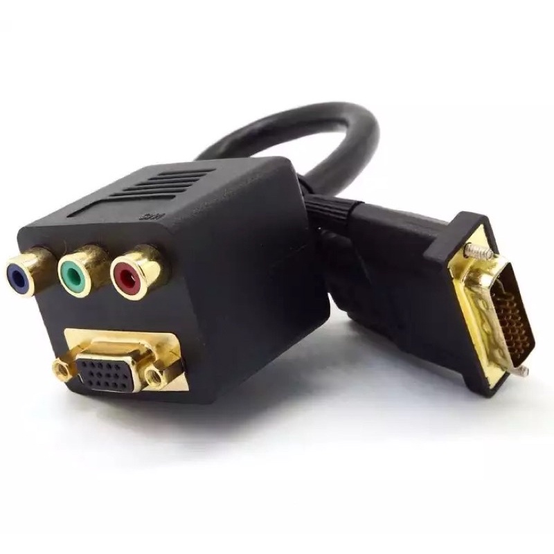 30 ซม. DVI-I VGA + RCA DVI 24 + 5 ชาย VGA 3 * RCA RGB AV การเชื่อมต่อ ...