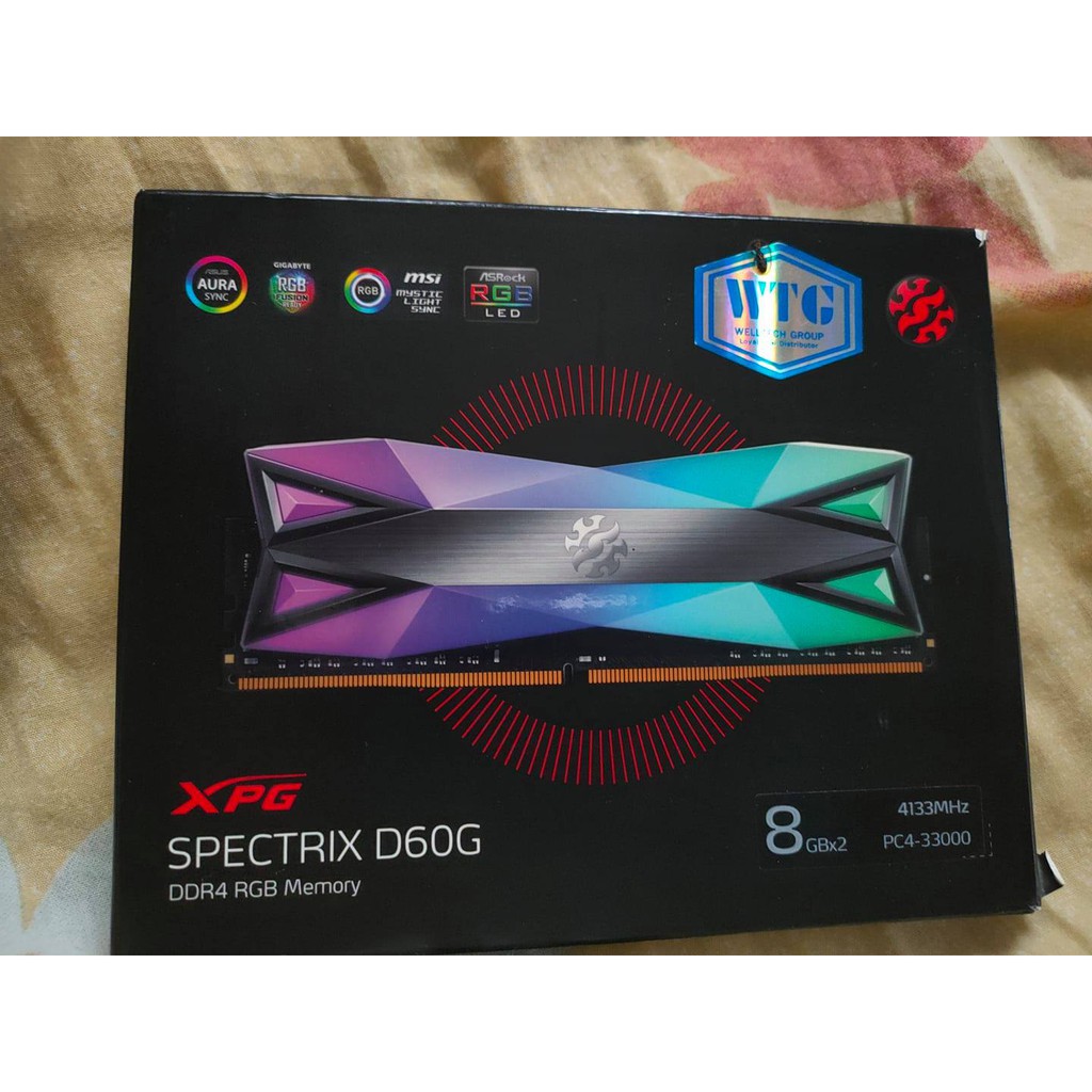 ADATA XPG Spectrix D60G RGB 16GB (2x8GB) DDR4 4133MHz | Shopee Thailand