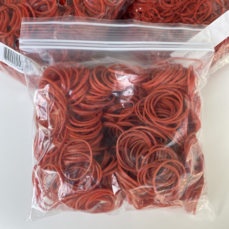 หนังยาง ยางยืด หนังยางสีแดง ยางรัดแกง | Shopee Thailand