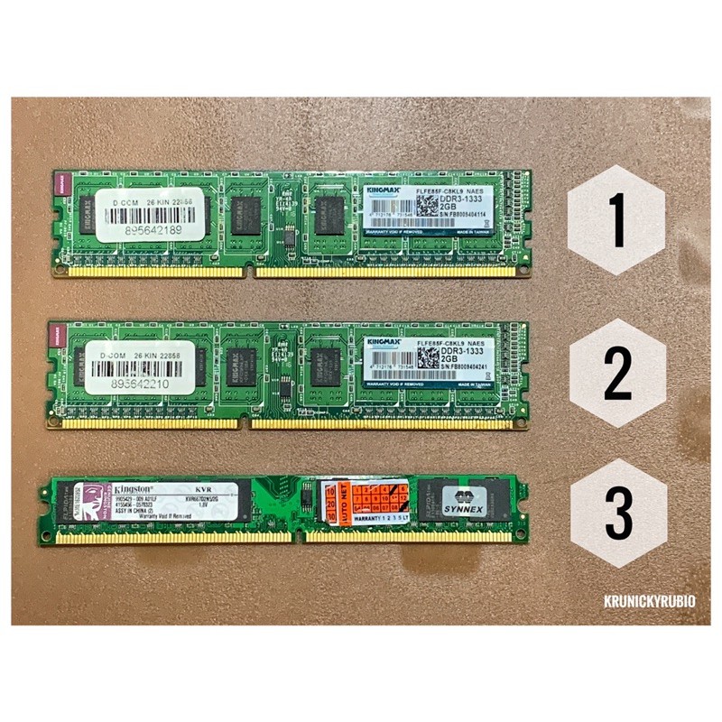 พร้อมส่ง RAM แรม KINGMAX DDR3 Bus 1333 MHz 2G มือ 2 / RAM แรม KINGSTON ...