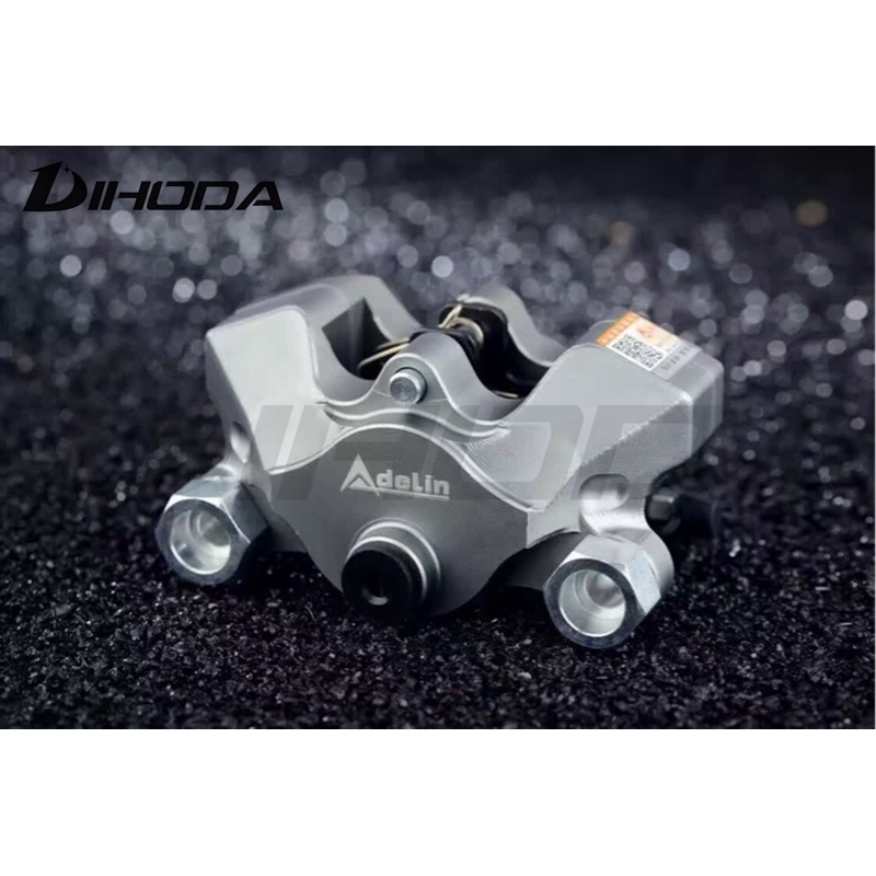 Adelin ADL-21 Silver Motorcycle 2 ลูกสูบเบรคคาลิปเปอร์ CNC อลูมิเนียมอ ...