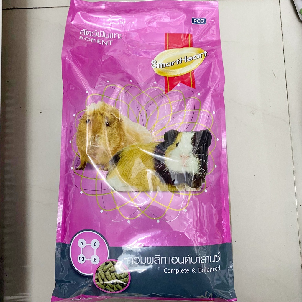 SmartHeart Rodent สมาร์ทฮาร์ท อาหารสัตว์ฟันแทะ 3kg อาหารแกสบี้ หนูตะเภา ...