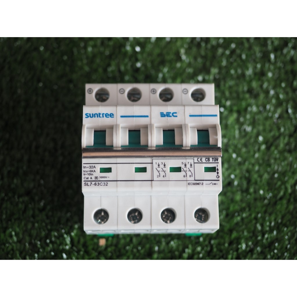 Suntree BEC เบรกเกอร์ 2P 16A DC MCB 800V , 2P 32A DC MCB 550V , 4P 32A DC MCB 1000Vเซฟตี้ ...