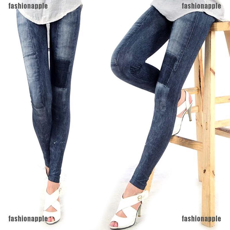 Fad fire-new กางเกงเลกกิ้งขายาว สกินนี่ ผ้าเดนิม ยืดหยุ่น แฟชั่นสําหรับ ...