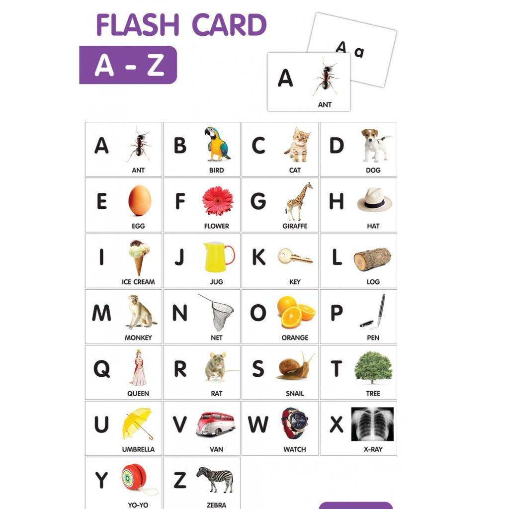 แฟลชการ์ด A-Z (A-Z FLASHCARD ) | Shopee Thailand