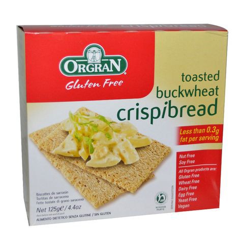 Orgran Toasted Buckwheat Crispbread 125g ขนมปังหรือแครกเกอร์ชนิดหนัก ...
