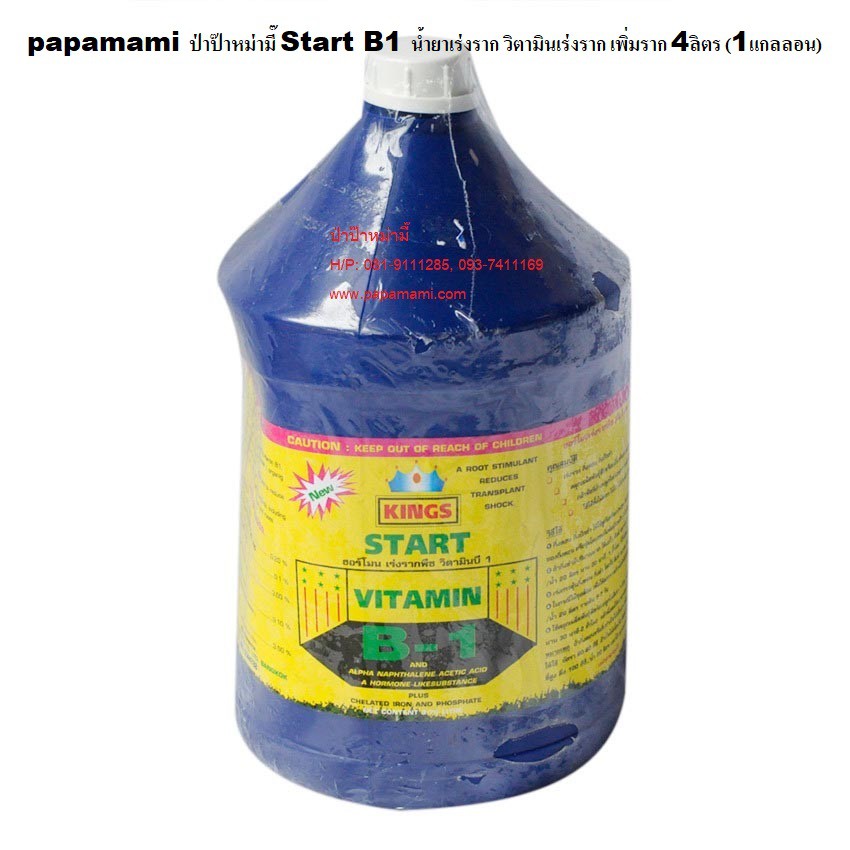 papamami ป่าป๊าหม่ามี๊ Start B1 น้ำยาเร่งราก วิตามินเร่งราก เพิ่มราก 4ลิตร | Shopee Thailand