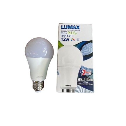 Lumax L&E LED Bulb A60 หลอดไฟบ้าน E27 12W แสงเหลือง วอร์มไวท์ / แสงขาว เดย์ไลท์ | Shopee Thailand