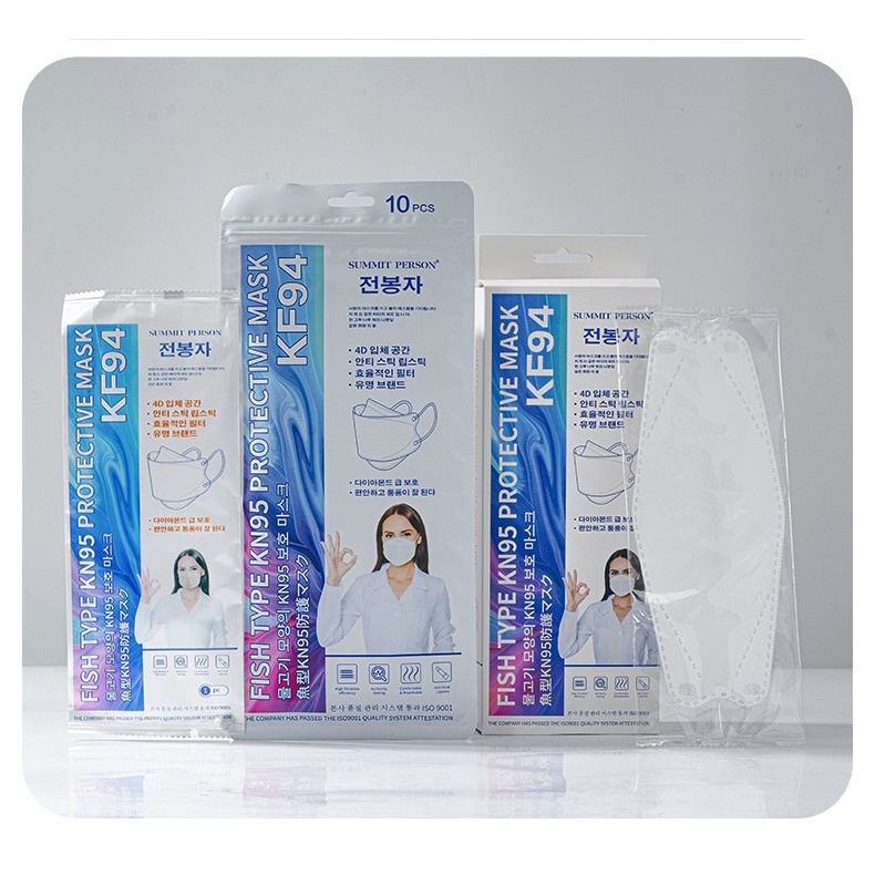 Kidssaurus หน้ากากอนามัยเด็ก Summit Person KF94 แพค 10 ชิ้น แยกซองละ 1 ชิ้น | Shopee Thailand