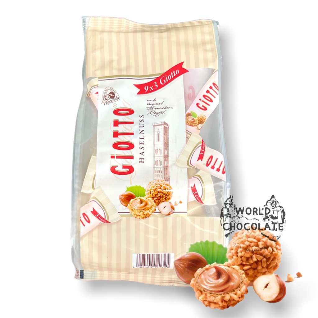 Ferrero Giotto ช็อกโกแลตบอลสอดไส้เฮเซลนัท 27 ลูก | Shopee Thailand