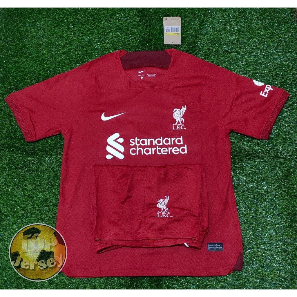 Liverpool Home 2022 2023 Ball Jersey Suit Grade ori | Shopee Thailand