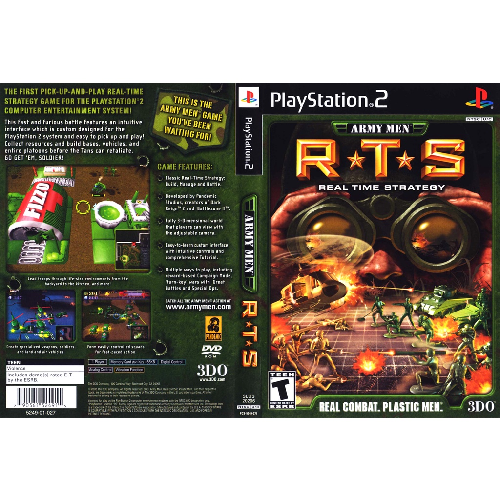 แผ่นเกมส์ PS2 Army Men RTS คุณภาพ ส่งไว (DVD) | Shopee Thailand