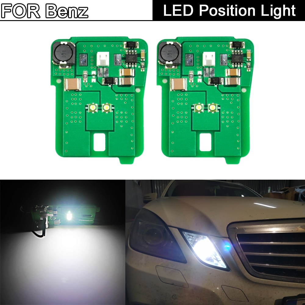 หลอดไฟซีนอน LED สีขาว สําหรับ Mercedes Benz E-Class Sedan W212 C207 ...