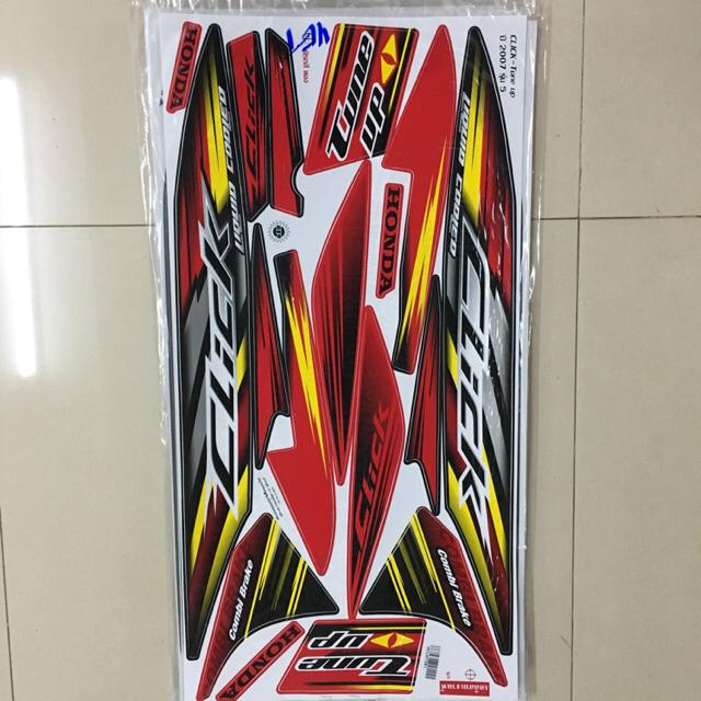 สติ๊กเกอร์ CLICK Tune Up (2007) คลิก จูนอัพ ปี 2007 เคลือบเงาแท้ ...