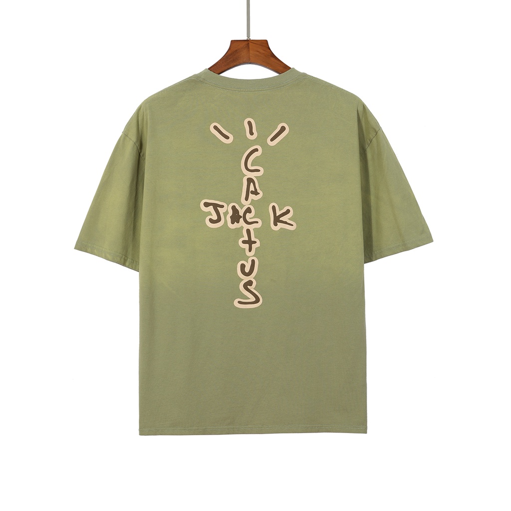 Ravis Scott เสื้อยืดแขนสั้นทรงหลวมสําหรับผู้ชาย | Shopee Thailand