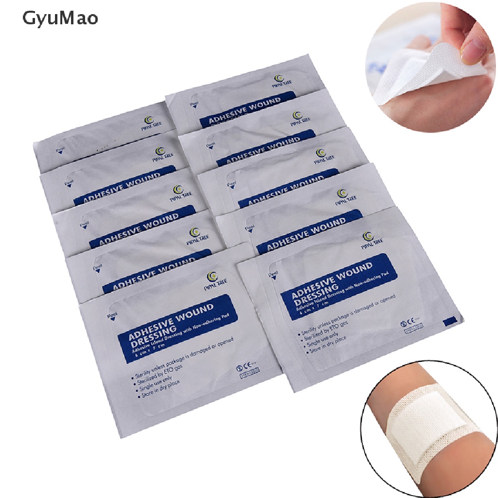 [cxGYMO] 10pcs Non-Woven Medical Adhesive Wound Dressing Large Band Aid ...