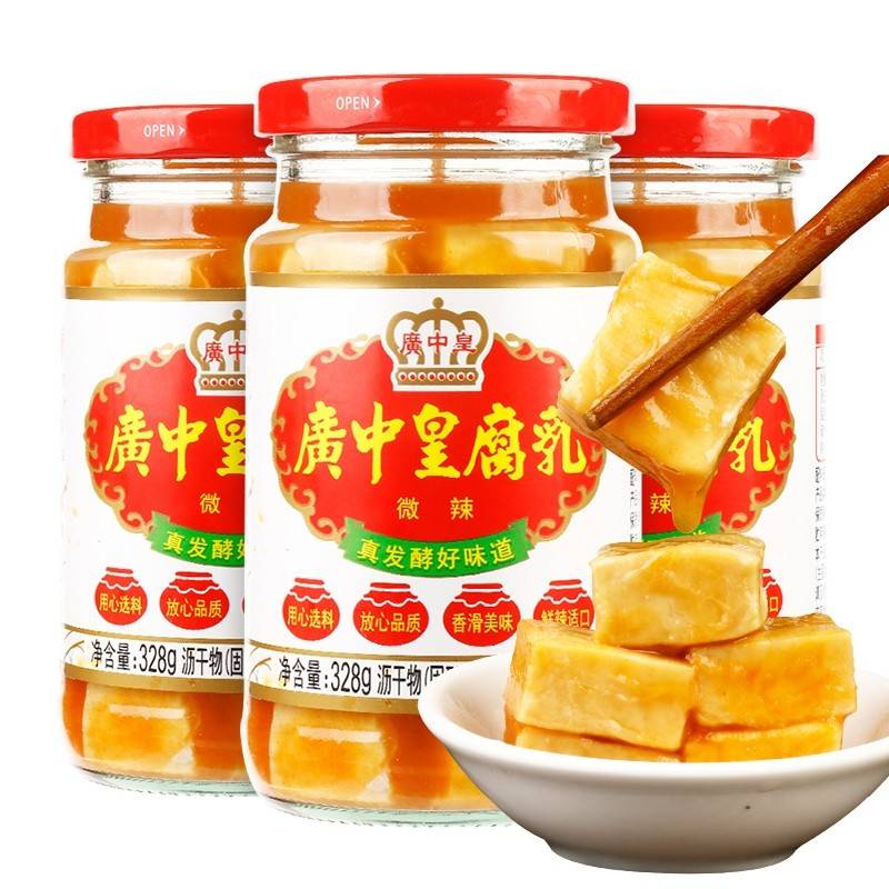 海天广中皇微辣腐乳328g瓶装 เต้าหู้ยี้รสเผ็ด ตราไห่เทียน ขนาด 328 กรัม | Shopee Thailand