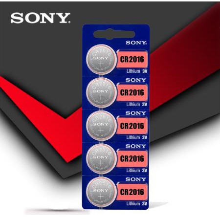 ถ่านกระดุม Sony รุ่น CR2016 3V Lithium Battery พร้อมส่ง (1 Pack มี 5 ...