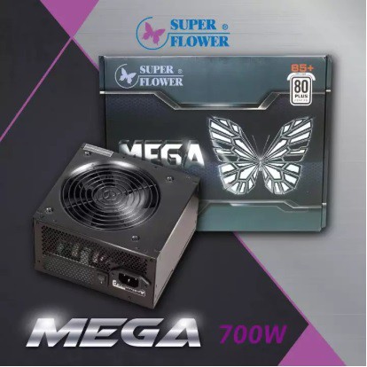 POWER SUPPLY PSU (80+ White) (อุปกรณ์จ่ายไฟ) SUPER FLOWER MEGA 700W ...