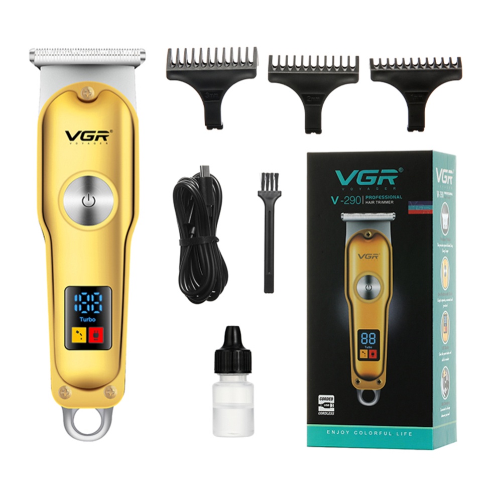VGr Brand Professional Hair Clipper Man LCD Original T9 Machine All ...