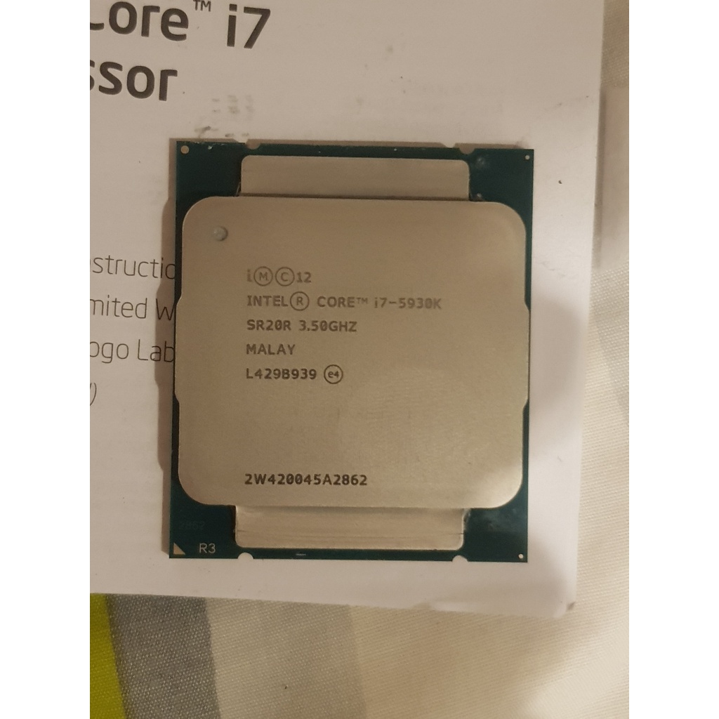 Intel Core i7-5930K 3.50Ghz สำหรับบอร์ด X99 Socket LGA 2011-v3 (สินค้า ...