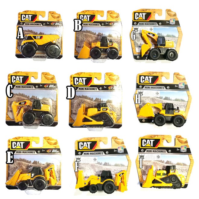 CAT MINI MACHINES (PLASTIC MODEL) มี 9 แบบ ขนาด 8x10cm | Shopee Thailand