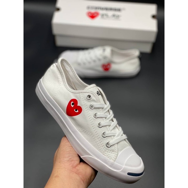 CONVERSE JACK PURCELL PLAY OX WHITE | Shopee Thailand