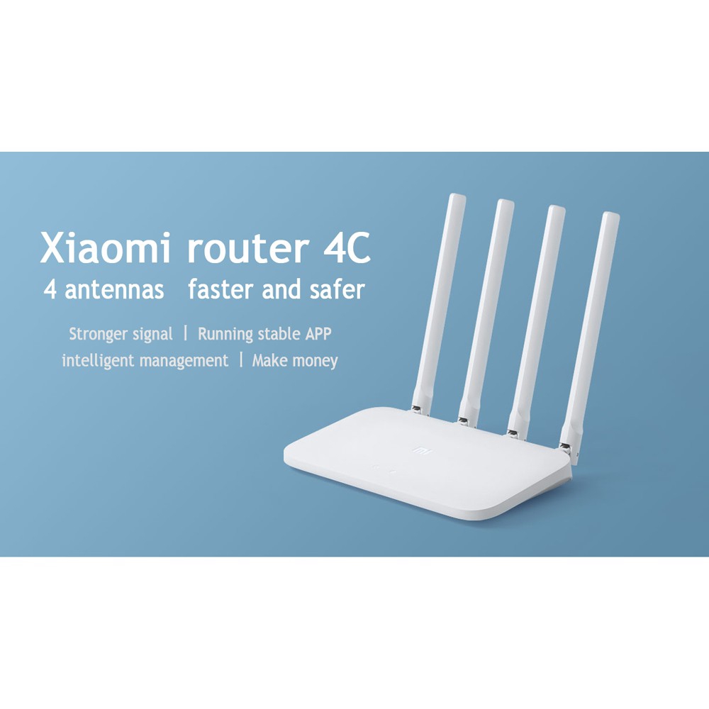 Original Xiaomi Mi WIFI Router 4 802.11 b/g/n 2.4G 300Mbps 4 Antennas ...