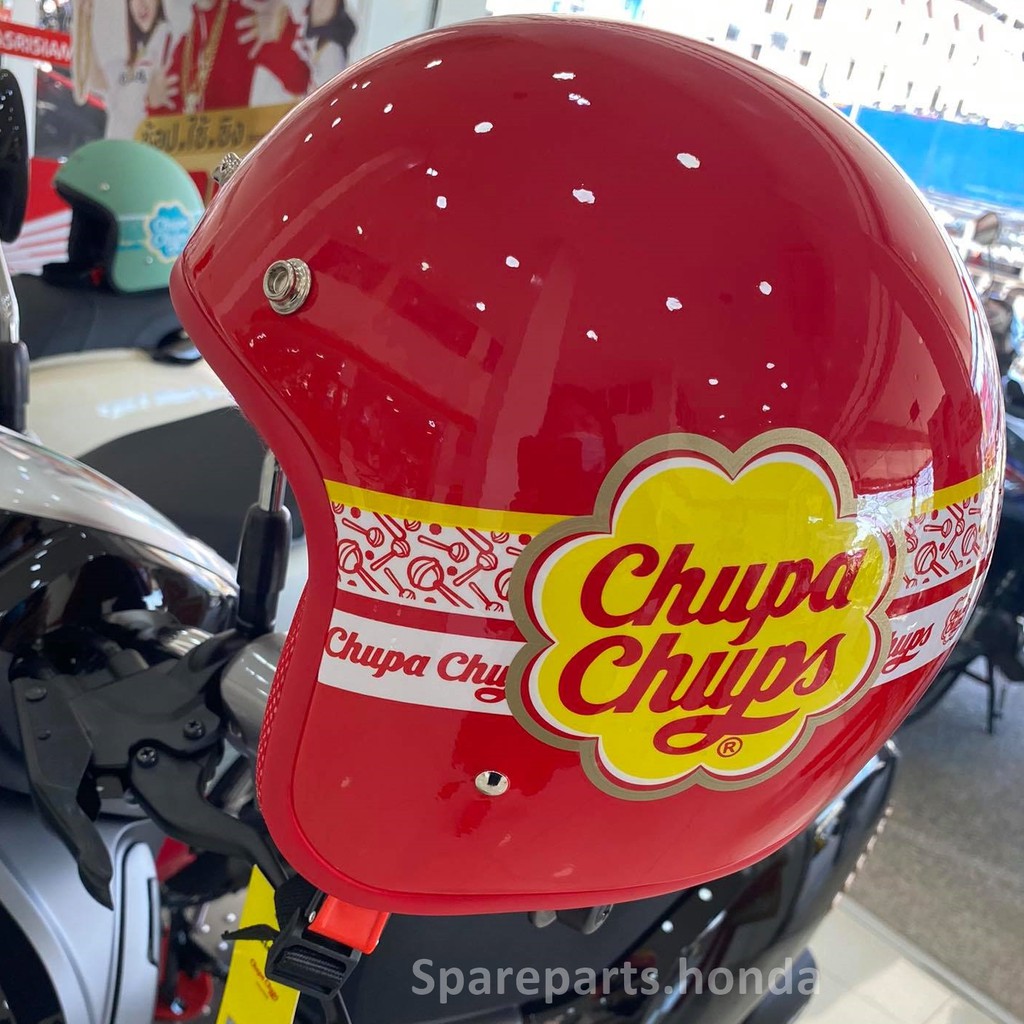 หมวกกันน็อก H2C HELMET OPEN FACE SERIES 2021– CHUPA CHUPS | Shopee Thailand