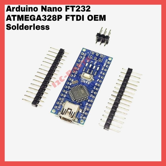 Arduino Nano FT232 FTDI Atmega328P V3 FT232RL บอร์ด Solderless Pin I/O ...