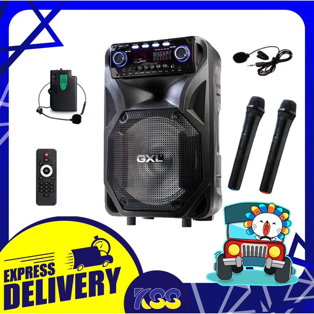 ลำโพงช่วยสอน ลำโพงเคลื่อนที่ GXL GLP-A1200 ลำโพง 12 นิ้ว แถมไมค์ลอย มี ...
