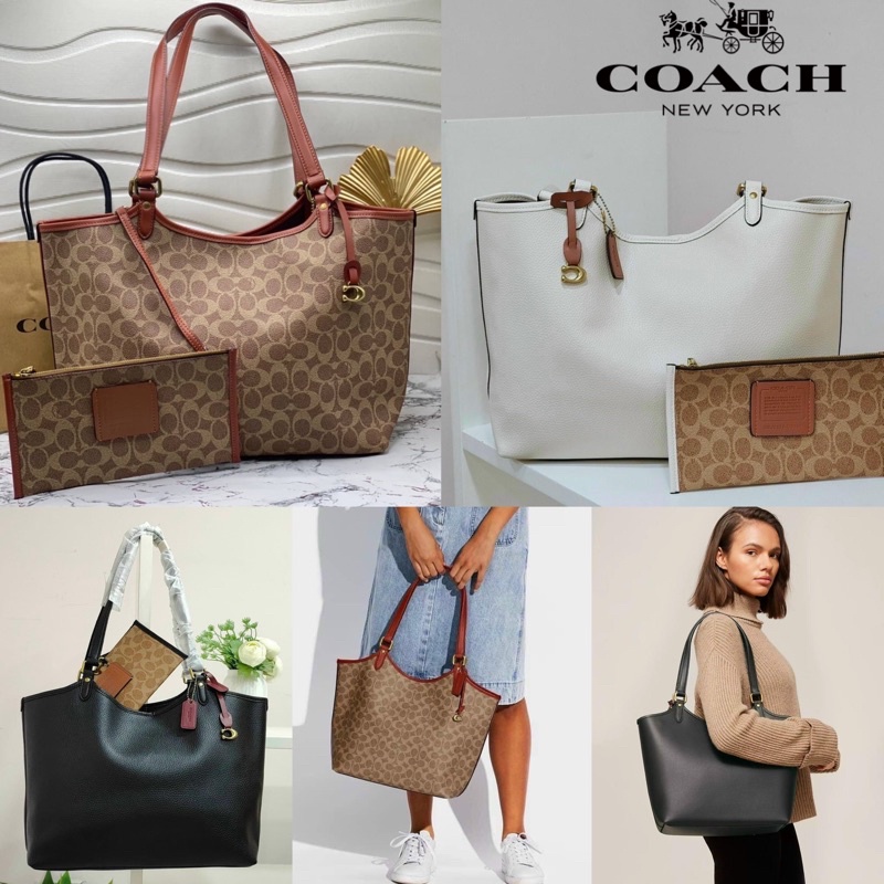 COACH DAY TOTE IN SIGNATURE CANVAS | Shopee Thailand