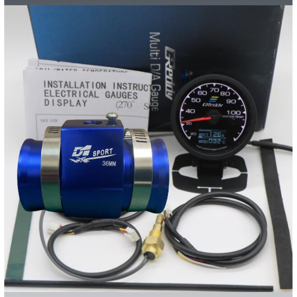 เกจวัดความร้อน Greddy 2 in 1 สามารถวัด watertemp และ volt ได้ พร้อมข้อ ...