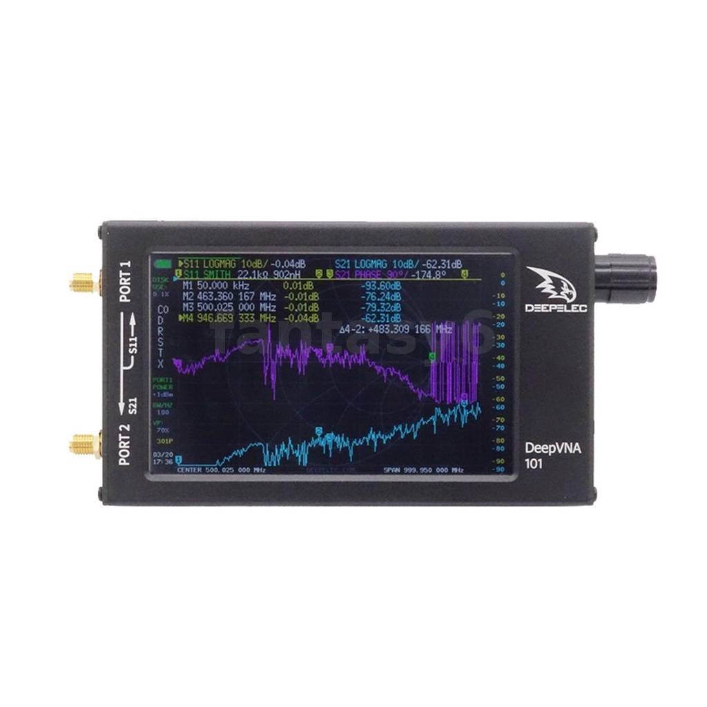 เครื่องวิเคราะห์เครือข่ายเวคเตอร์ 10K-1.5GHz DeepVNA 101 HF VHF UHF SWR อัพเกรดจาก NanoVNA-F ...