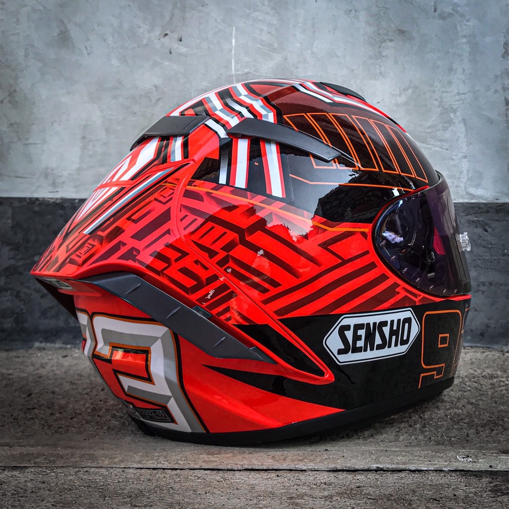 หมวกกันน็อค SEN ( Sen Helmet ) หมวกกันน็อคทรงสปอร์ต เต็มใบ มีให้เลือก 3 ...