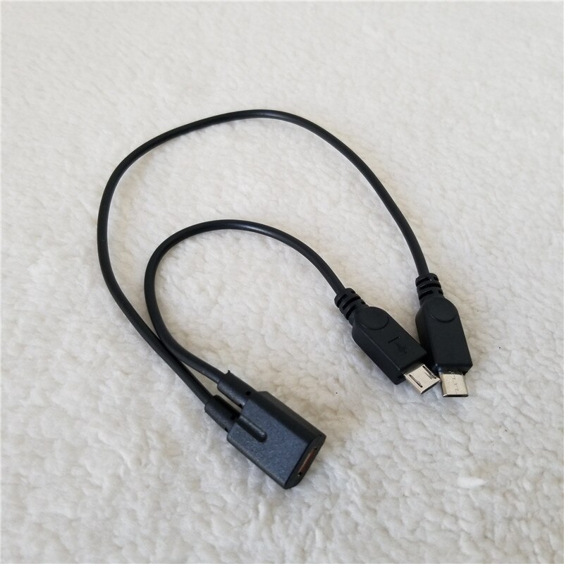 สายเคเบิลอะแดปเตอร์ Micro USB Female to Double Male 1 ถึง 2 Splitter ...