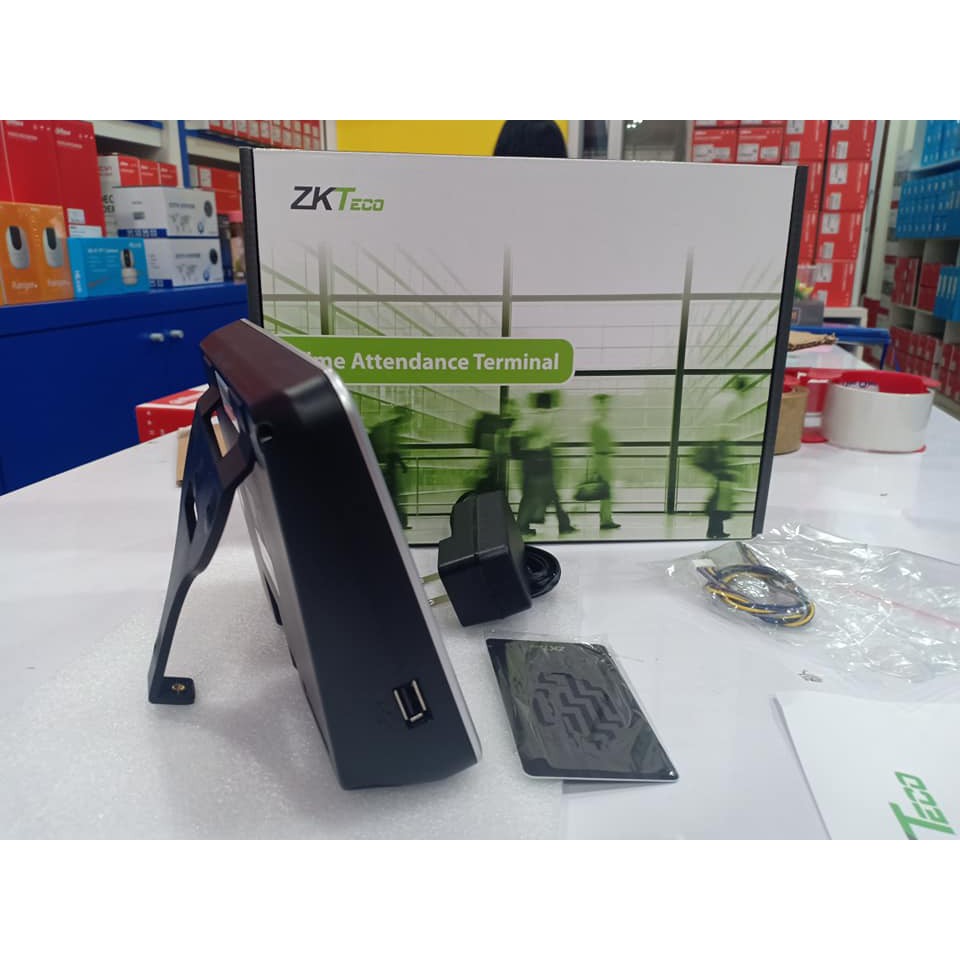 ZKTeco เครื่องสแกนลายนิ้วมือ ลงเวลาทำงาน รุ่น ZK-K50-ID ต่อชุดกลอนประตูได้ มีแบตสำรองในตัว ...