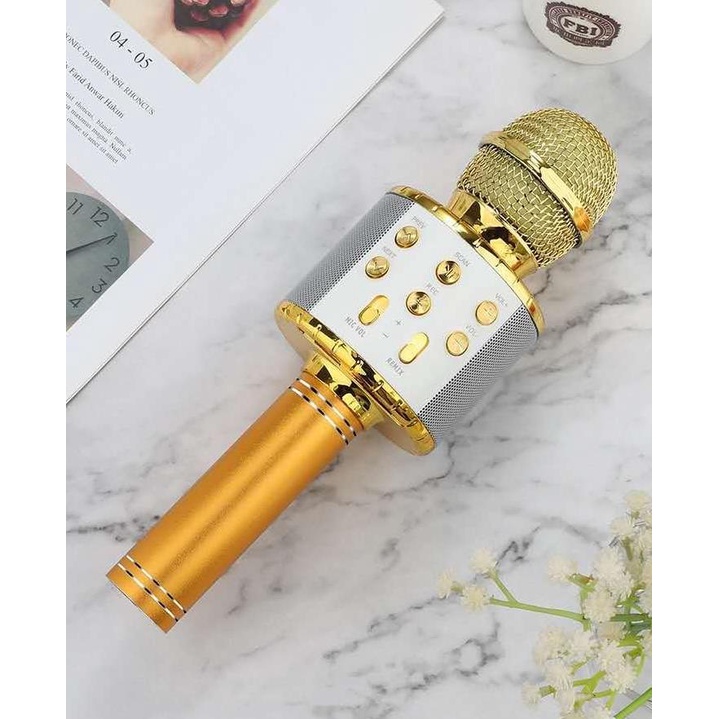 ไมโครโฟนบลูทูธไร้สาย, ไมโครโฟน Marquee, ไมโครโฟนไร้สายบลูทูธสเตอริโอในตัว, WS858L ไมโครโฟน ...