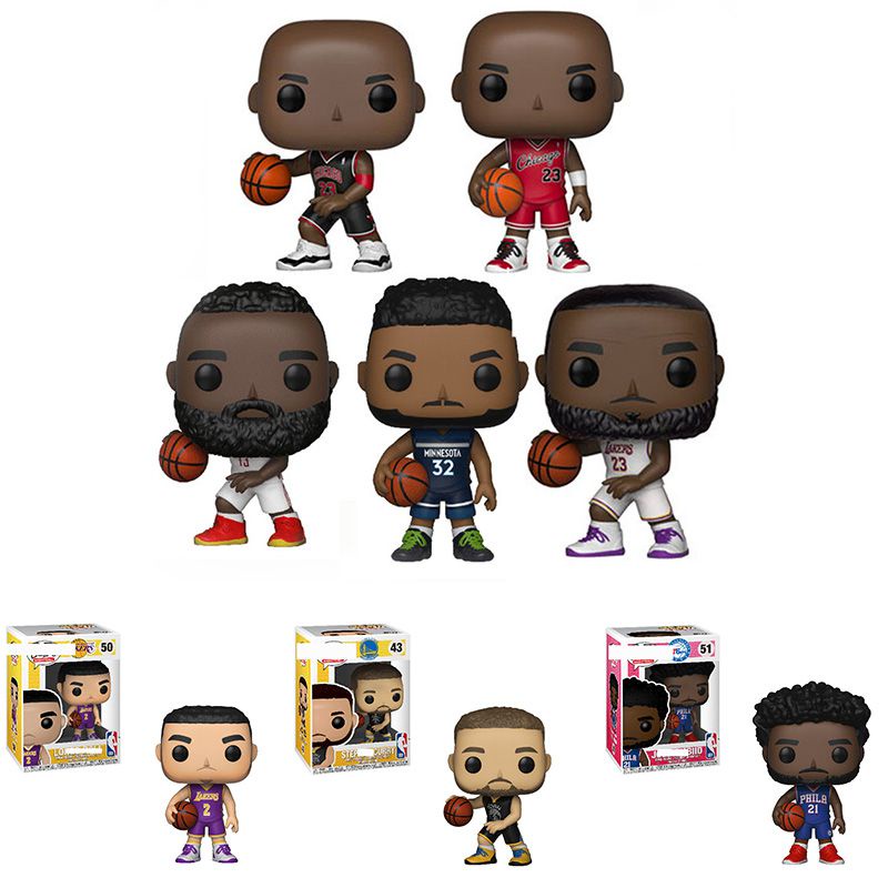 Nba มอง Funko Pop Figures ของ Jordan Harden Lebron James Curry ...