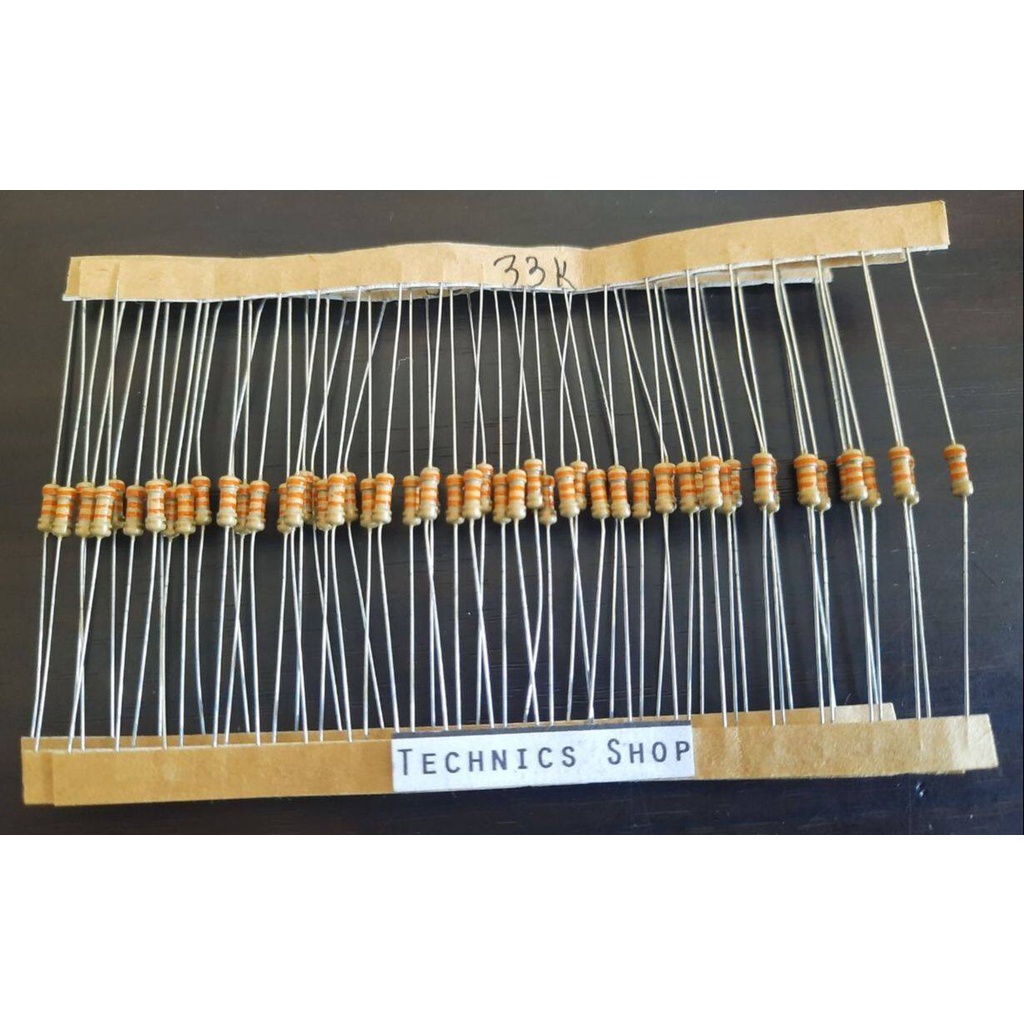 ตัวต้านทาน 33Kโอห์ม 1/4W จำนวน 20 ตัว Resistor 33 KOhm 20 pcs. | Shopee ...